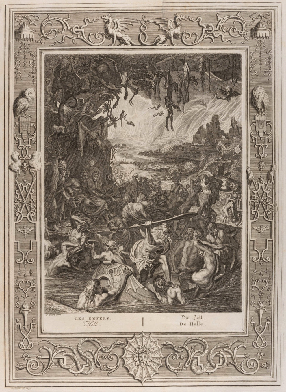 18th century ENGRAVING HELL | RELICS