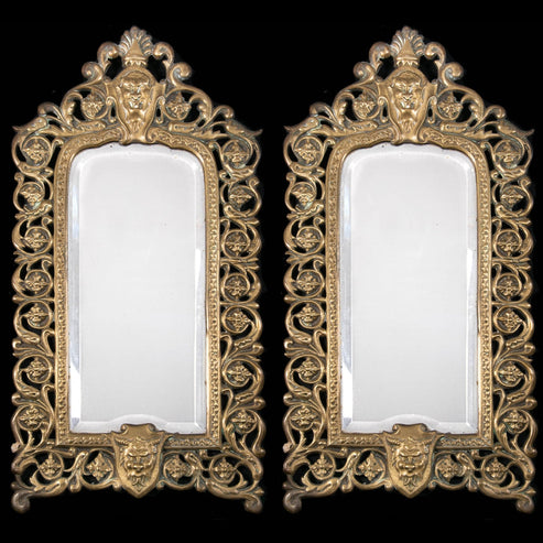 PAIR OF VAMPIRE AND DEVIL MIRRORS | RELICS