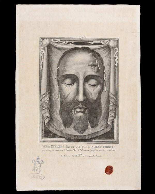 RELIC OF THE HOLY FACE WITH DOCUMENT | RELICS